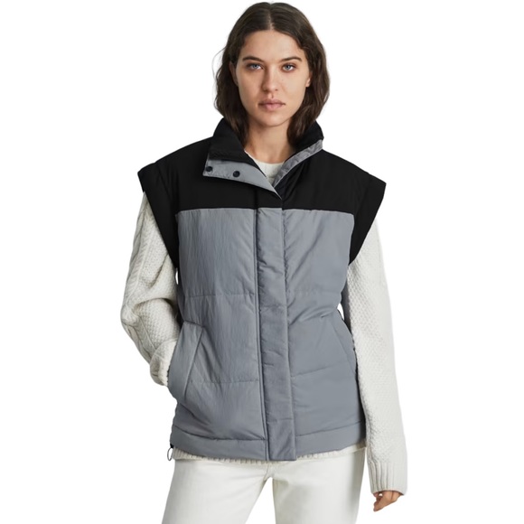 Everlane | Jackets & Coats | Everlane Nyle Renew Colorblock Puffer Vest ...